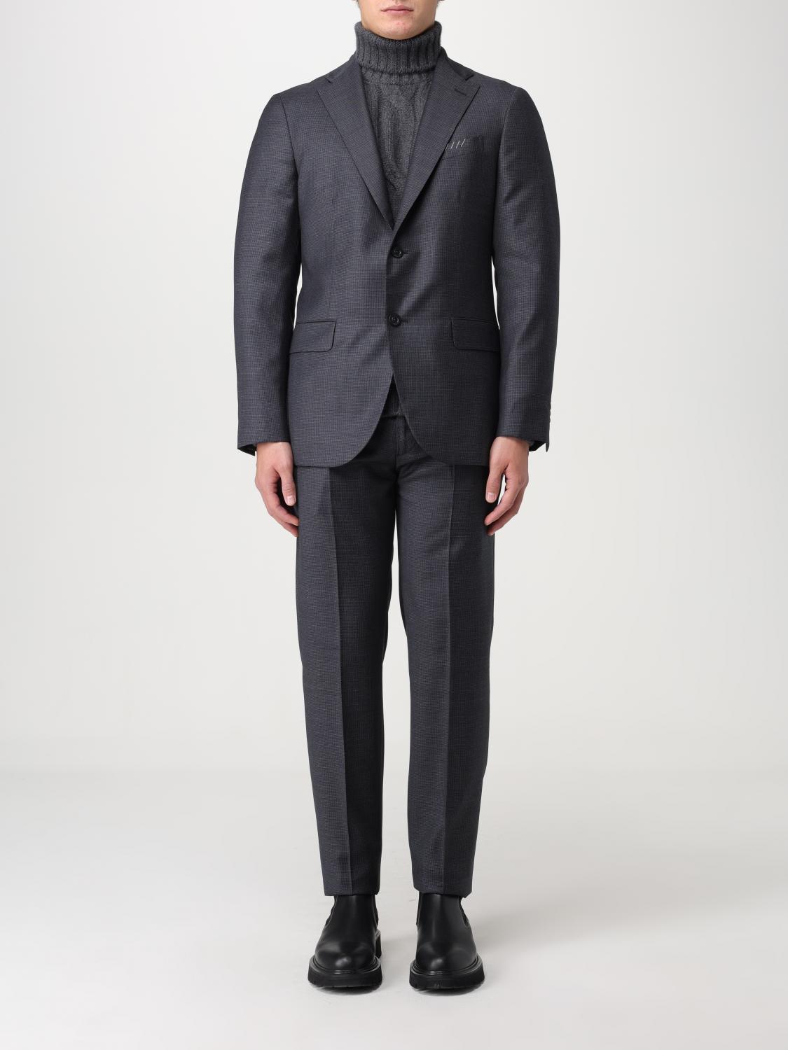 BOGLIOLI: Suit men - Black | Boglioli suit J12C2AFB3115 online at ...
