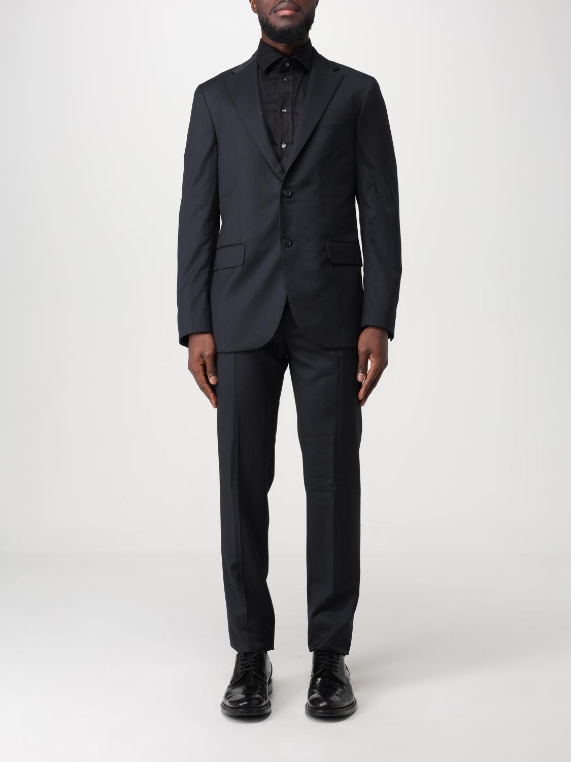 BOGLIOLI: Suit men - Black | Boglioli suit J12C2AFB3118 online at ...