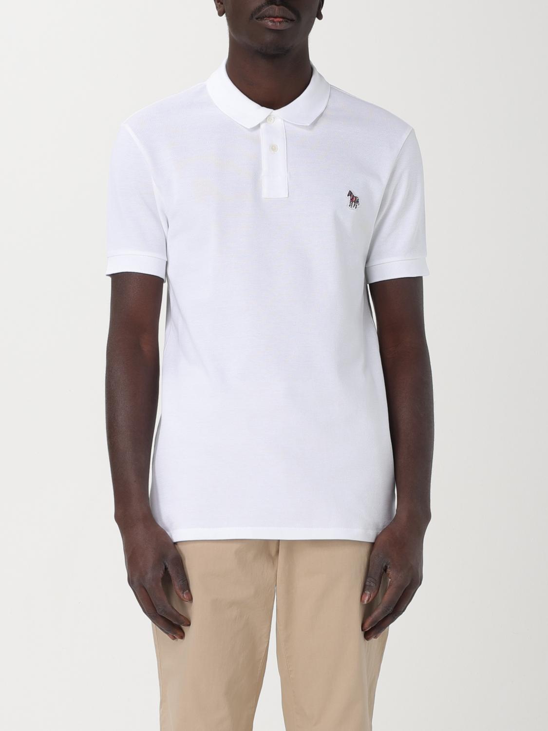 PS PAUL SMITH: Polo shirt men - White | Ps Paul Smith polo shirt M2R534LKZEBRA online at GIGLIO.COM