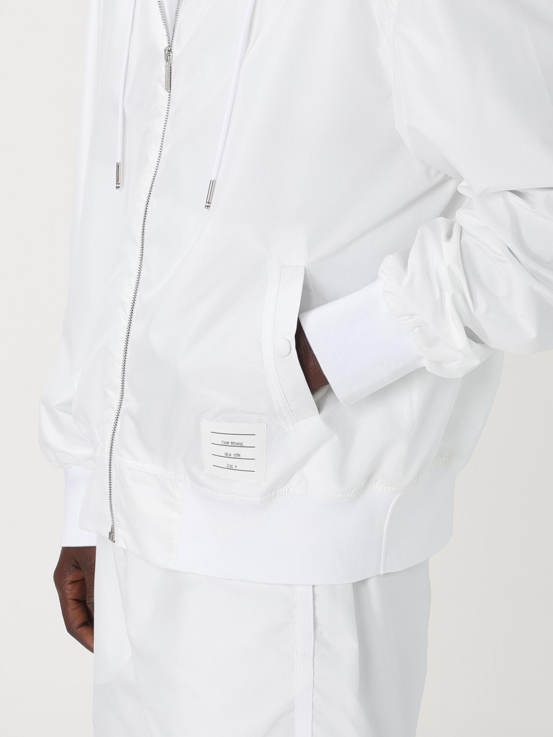 THOM BROWNE: Jacket men - White | Thom Browne jacket MJT373AF0197 ...