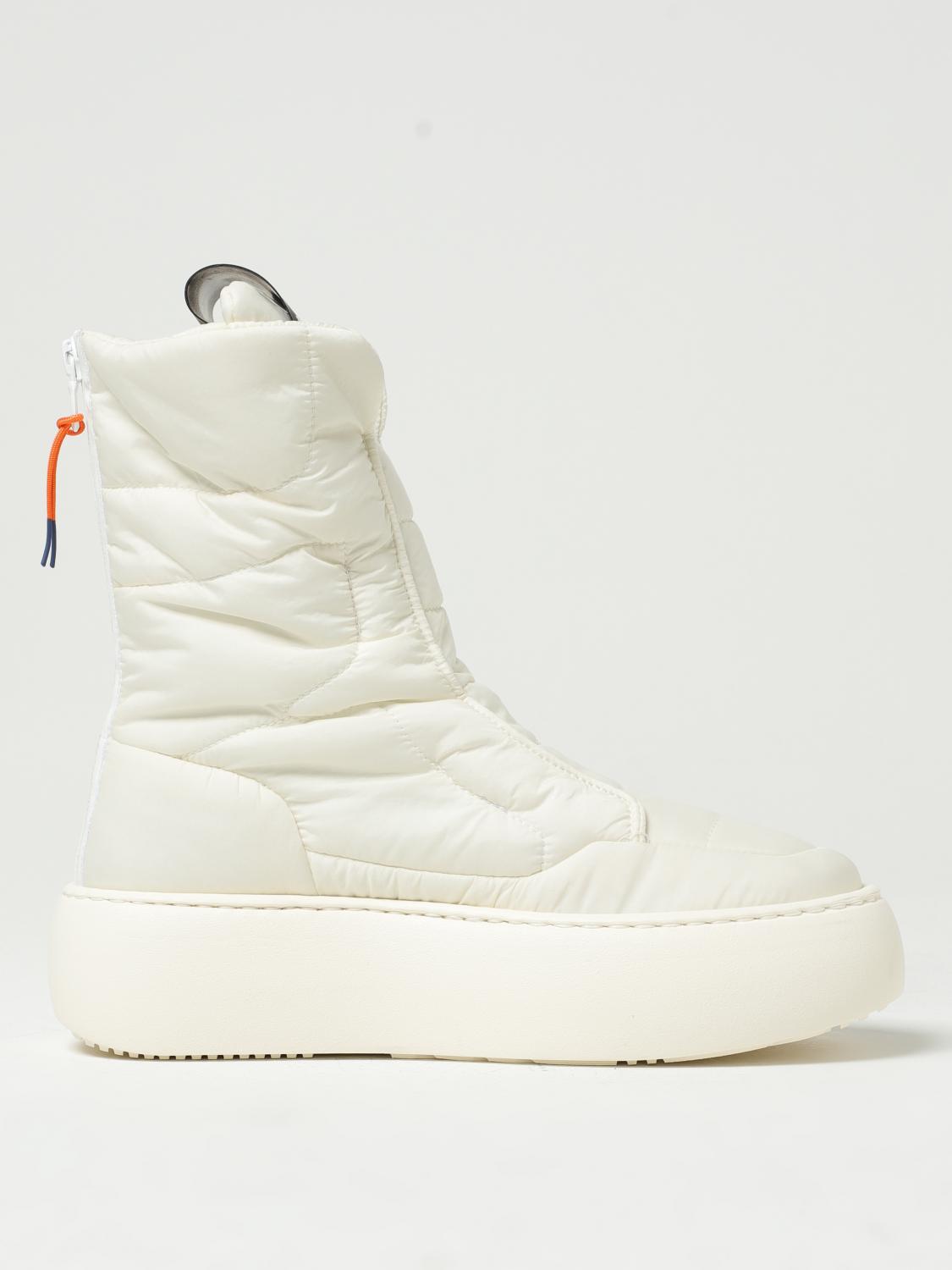 BARRACUDA: Flat ankle boots woman - White | Barracuda flat ankle boot ...