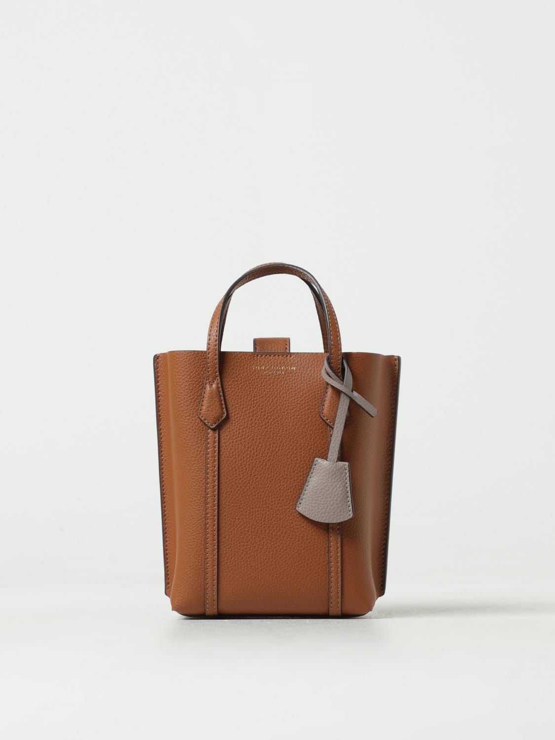 TORY BURCH: Perry bag in grained leather - Amber | Tory Burch mini bag ...