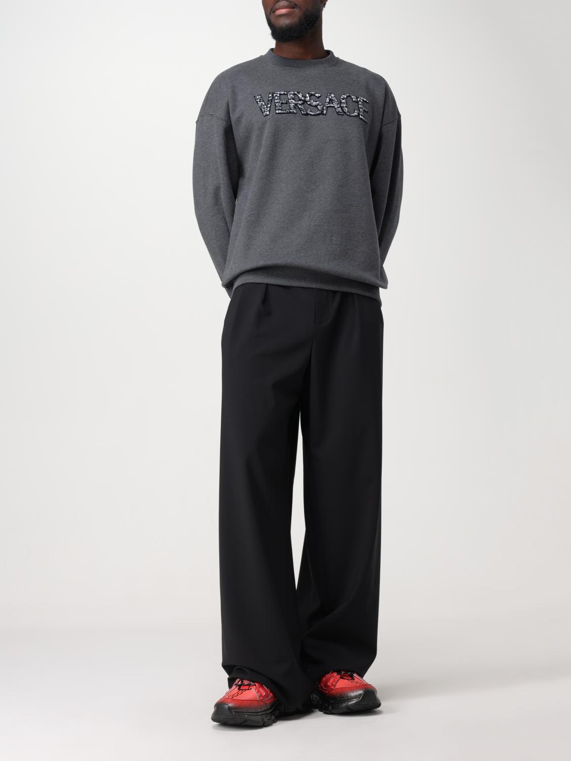 Versace Sweatshirt men - Grey | 10125571A09048 | GIGLIO.COM