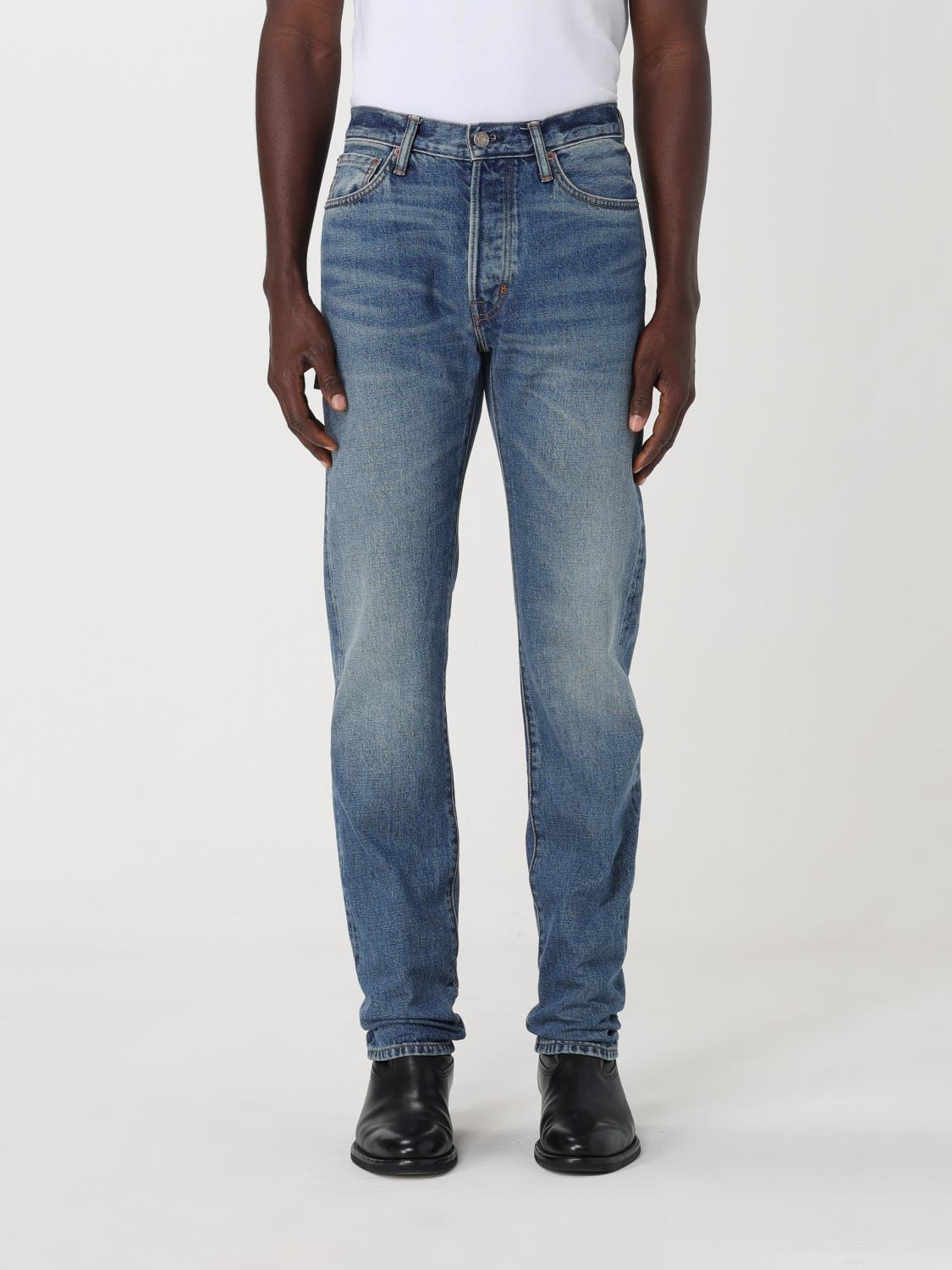 TOM FORD: jeans in washed denim - Blue | Tom Ford jeans DPR001DMC025F23 ...