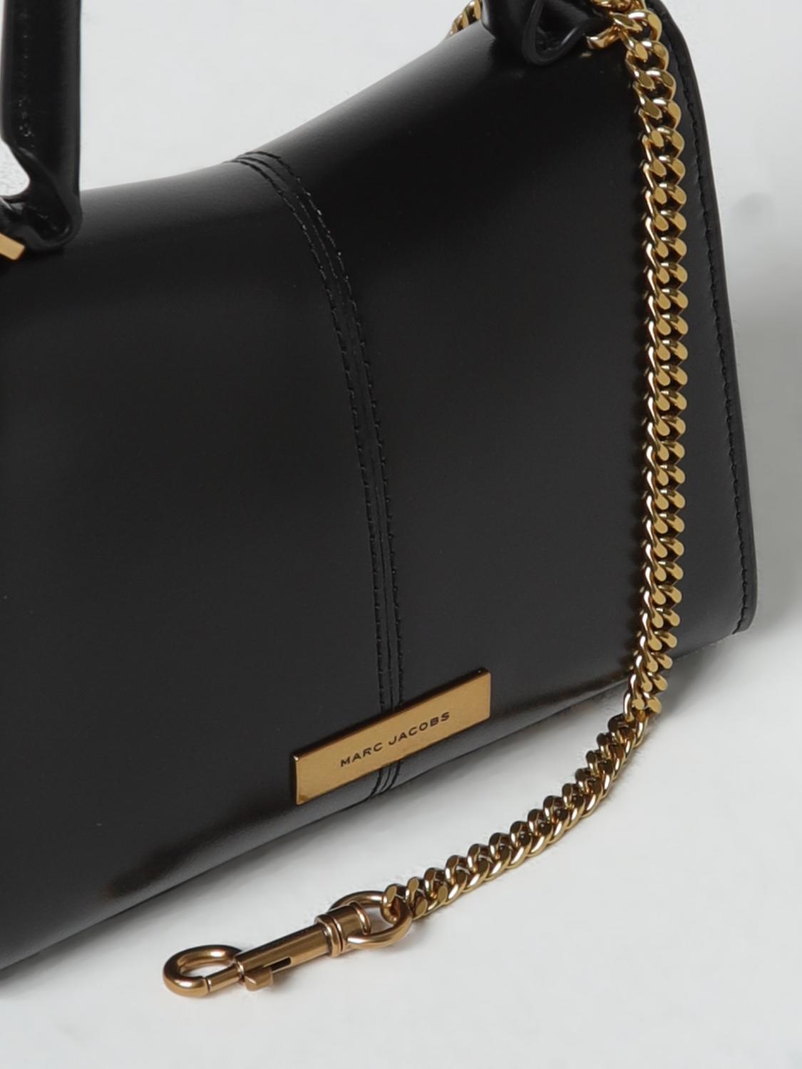 Marc Jacobs St. Marc Mini leather bag with shoulder strap - Black ...