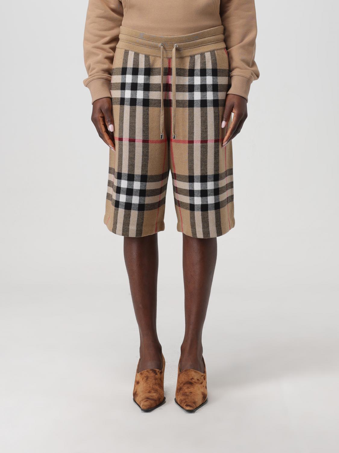 BURBERRY: Short woman - Beige | Burberry shorts 8043572 online at ...