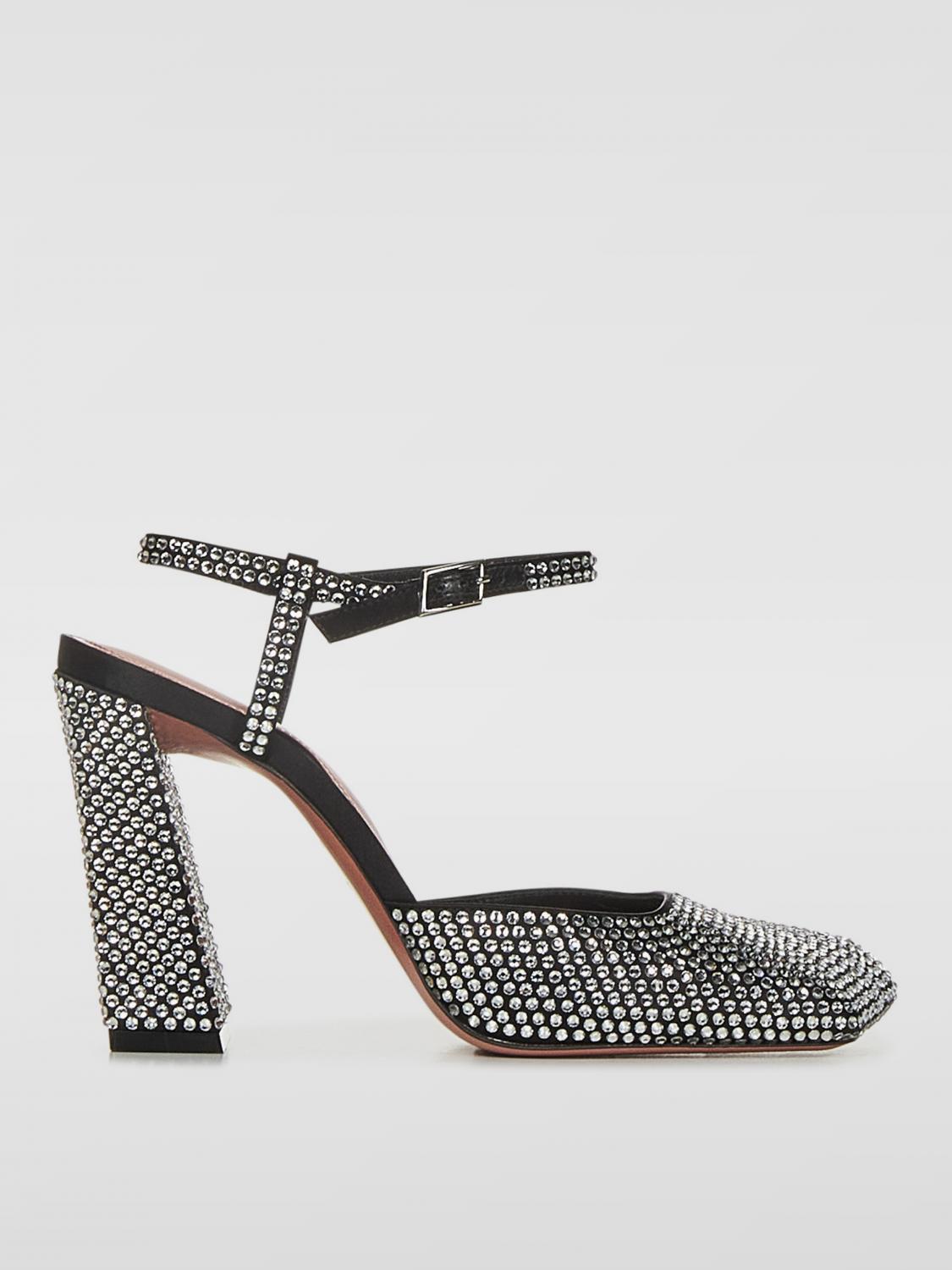 AMINA MUADDI: Oxford shoes woman - Black | Amina Muaddi high heel shoes ...