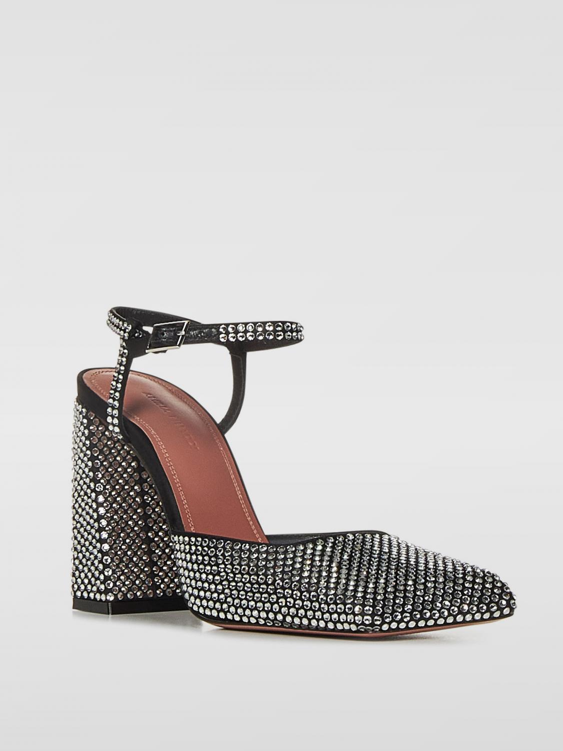AMINA MUADDI: Oxford shoes woman - Black | Amina Muaddi high heel shoes ...