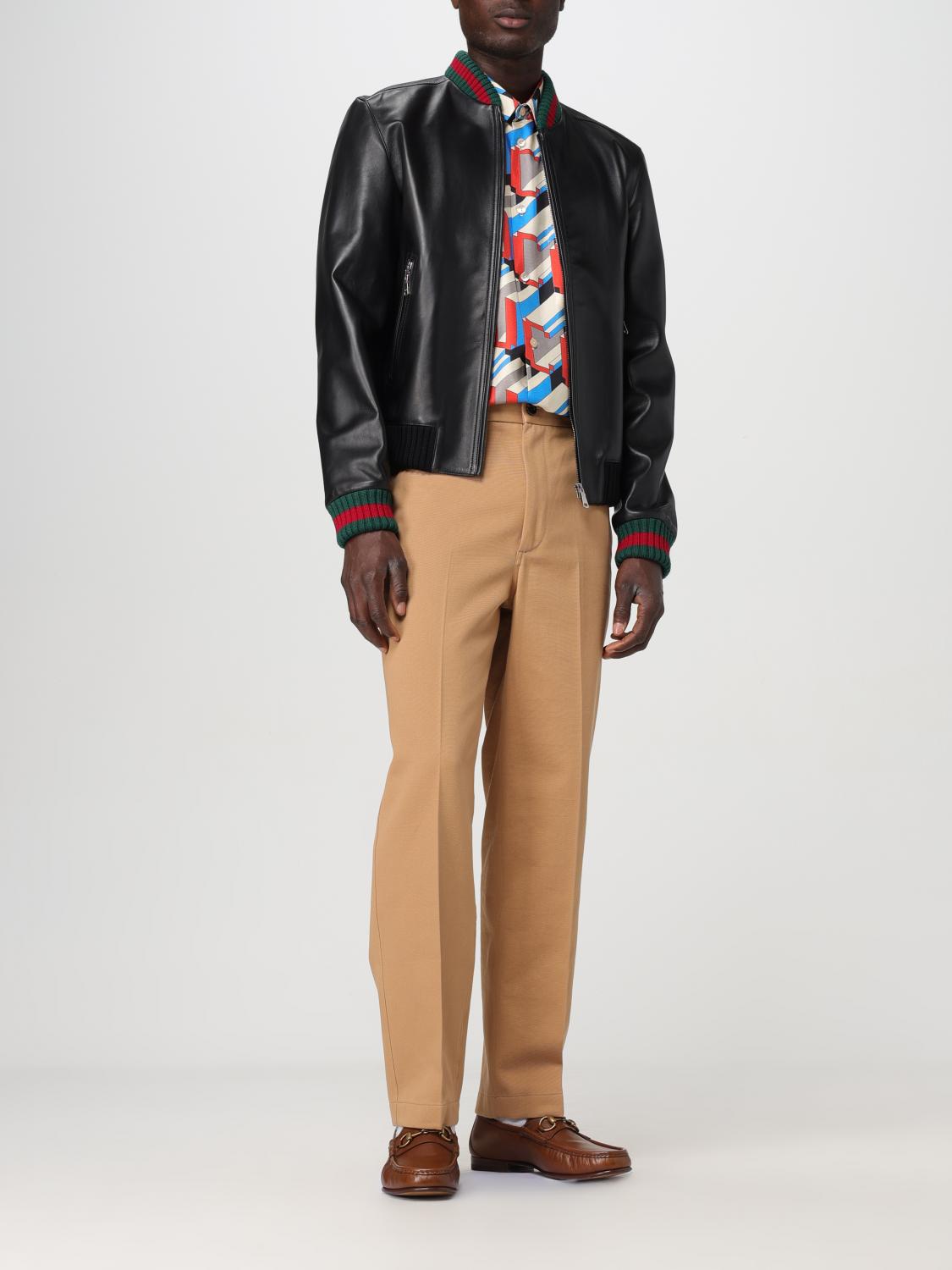 GUCCI: Jacket men - Black | Gucci jacket 431343XG206 online at GIGLIO.COM