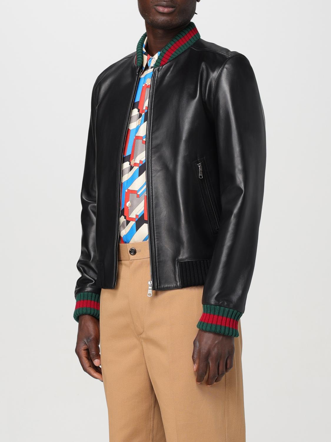 GUCCI: Jacket men - Black | Gucci jacket 431343XG206 online at GIGLIO.COM