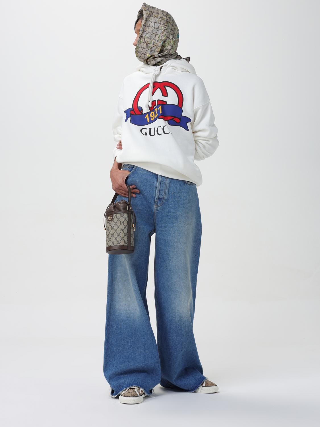 Gucci Sweater woman - White | 717427XJFNI | GIGLIO.COM