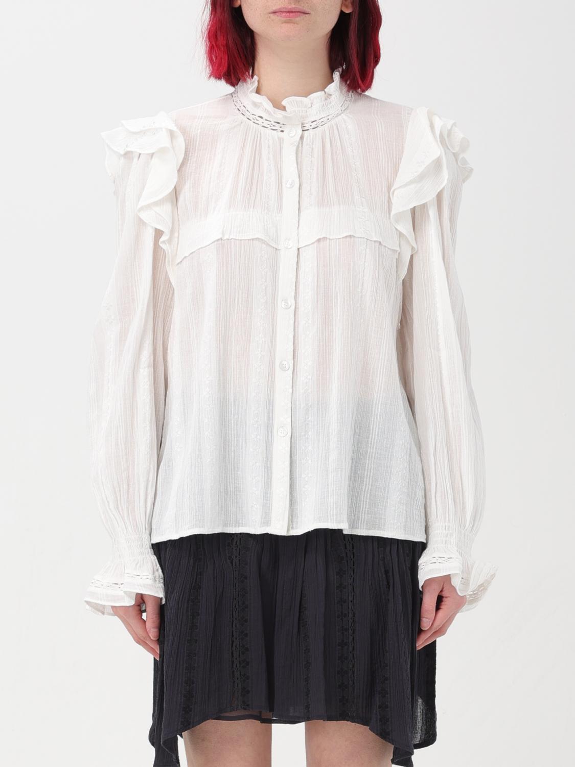ISABEL MARANT: Shirt woman - White | Isabel Marant shirt HT0382FAB1J18E ...