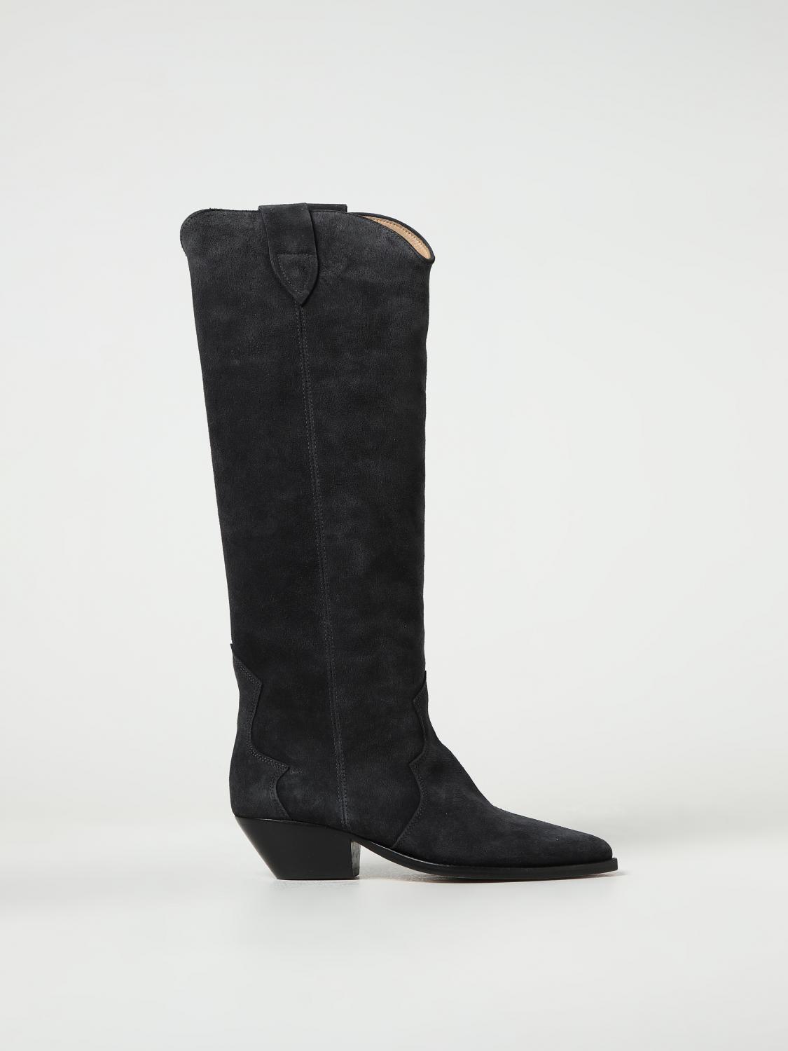 ISABEL MARANT: Flat ankle boots woman - Black | Isabel Marant boots ...