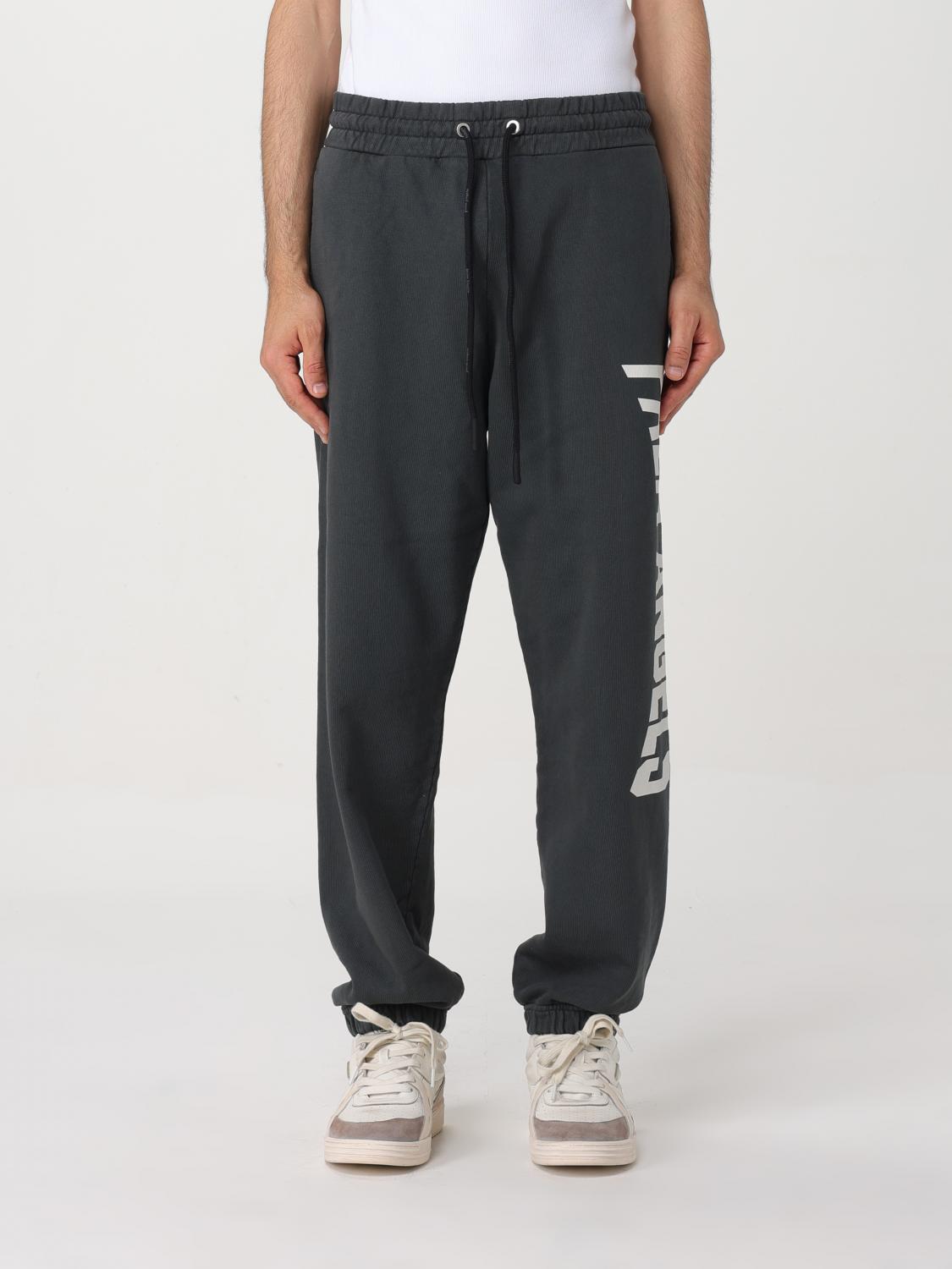 PALM ANGELS: Pants men - Grey | Palm Angels pants PMCH011R24FLE004 ...