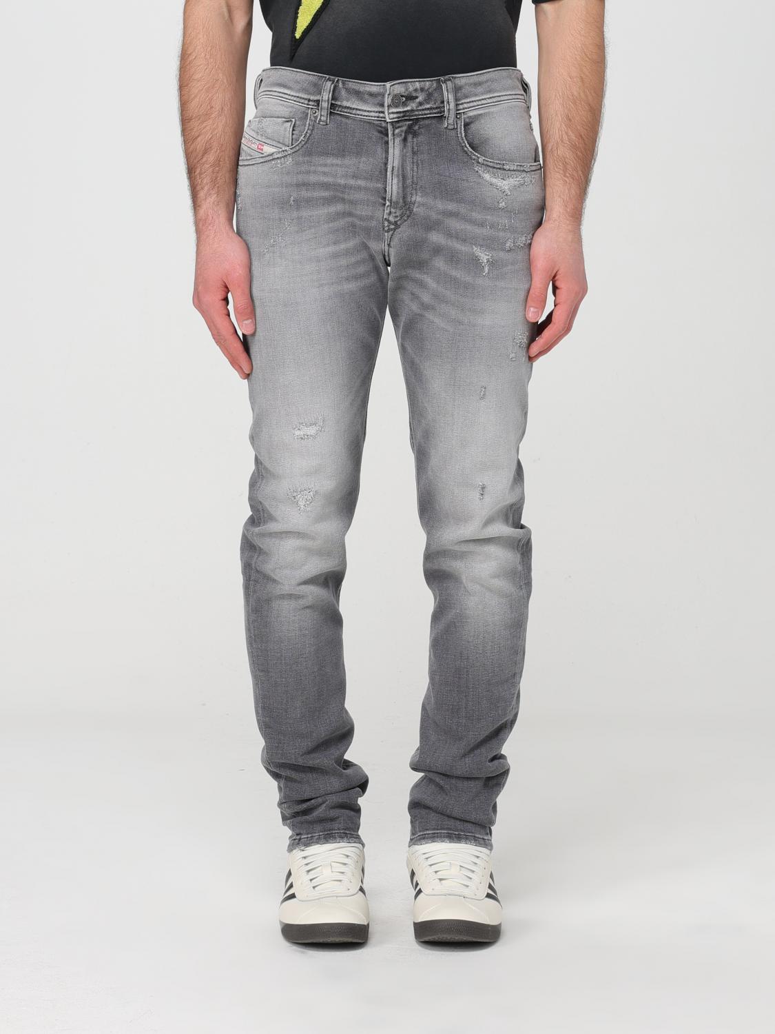 DIESEL: Jeans men - Black | Diesel jeans A0359409H70 online at GIGLIO.COM