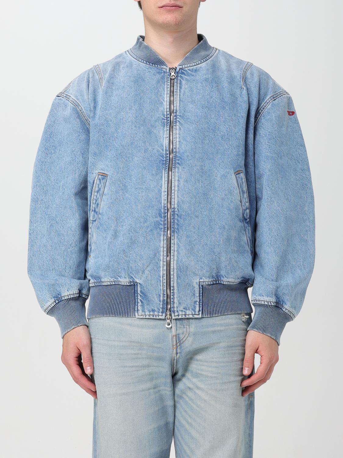 DIESEL: Jacket men - Blue | Diesel jacket A1282709I29 online at GIGLIO.COM