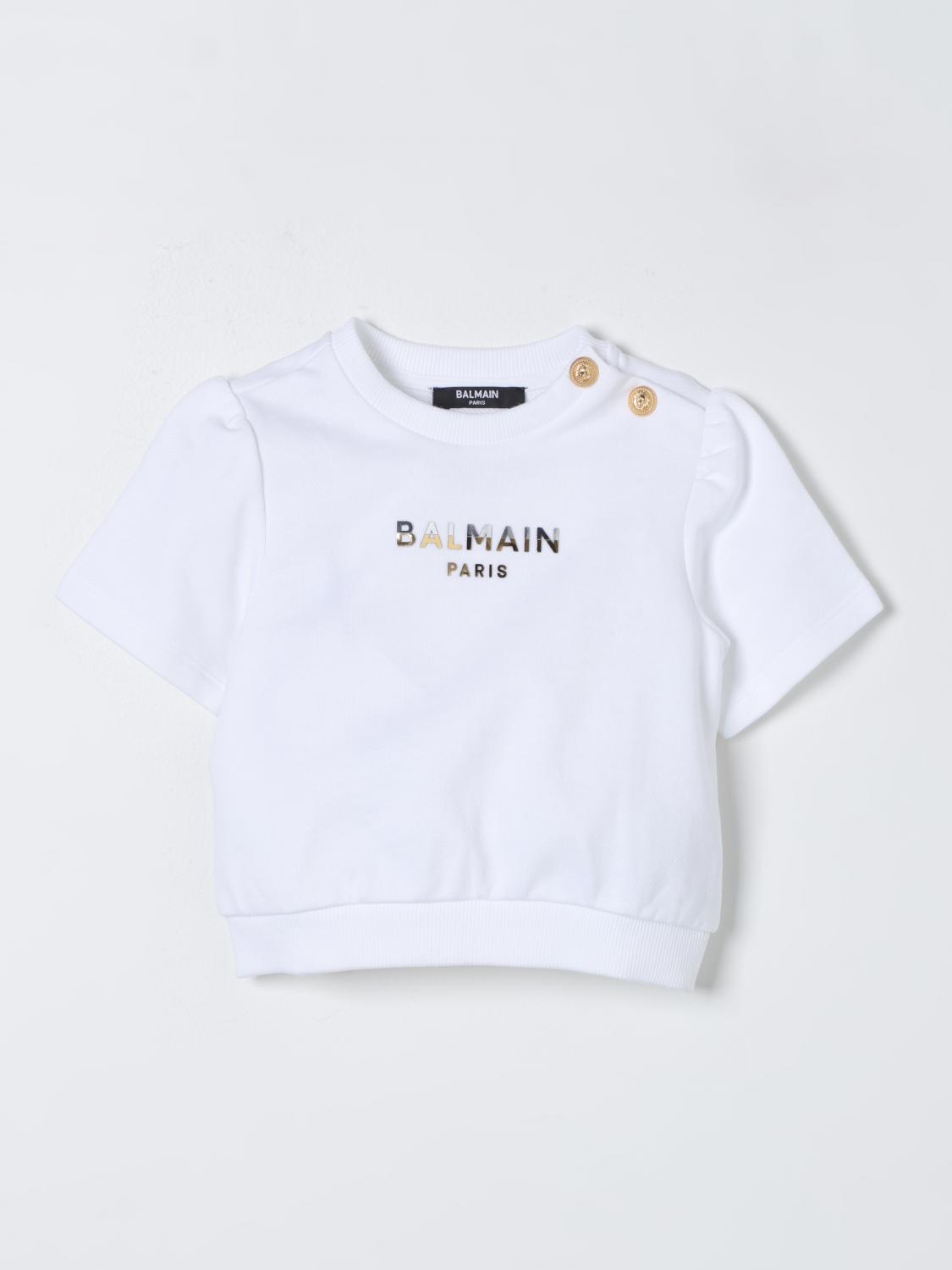 BALMAIN: Sweater kids Kids - White | Balmain sweater BU4001Z0001 online ...