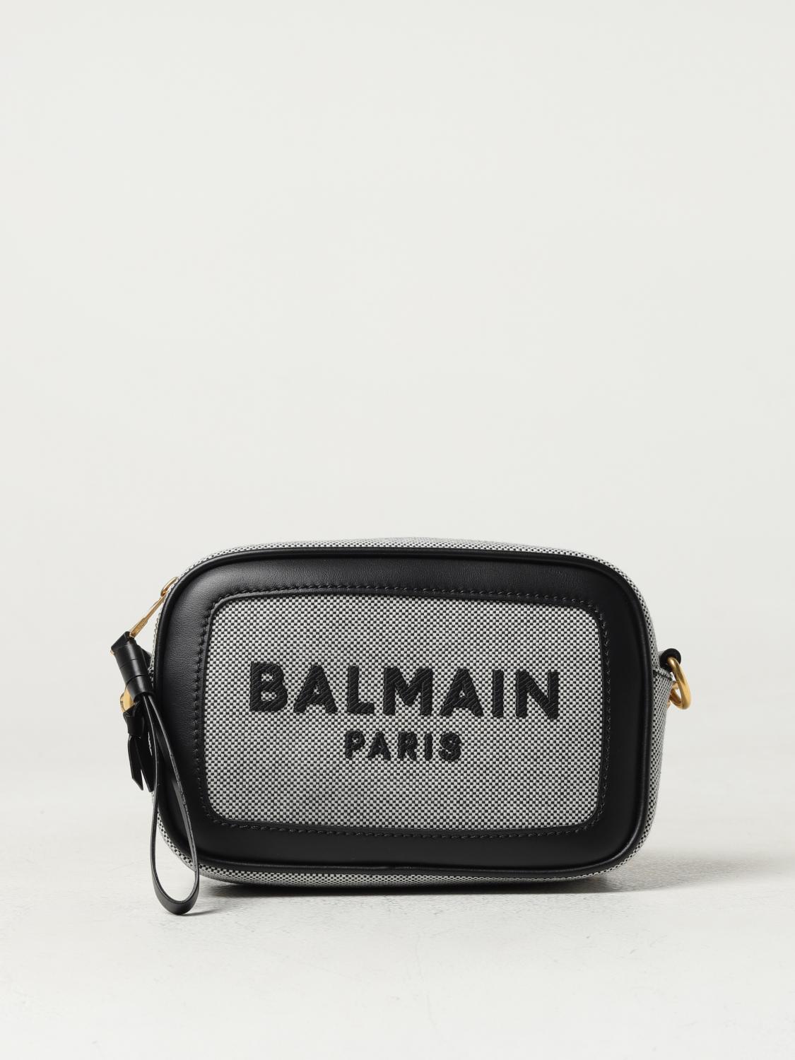 BALMAIN: Crossbody bags woman - Black | Balmain mini bag CN1BB720TMSY ...