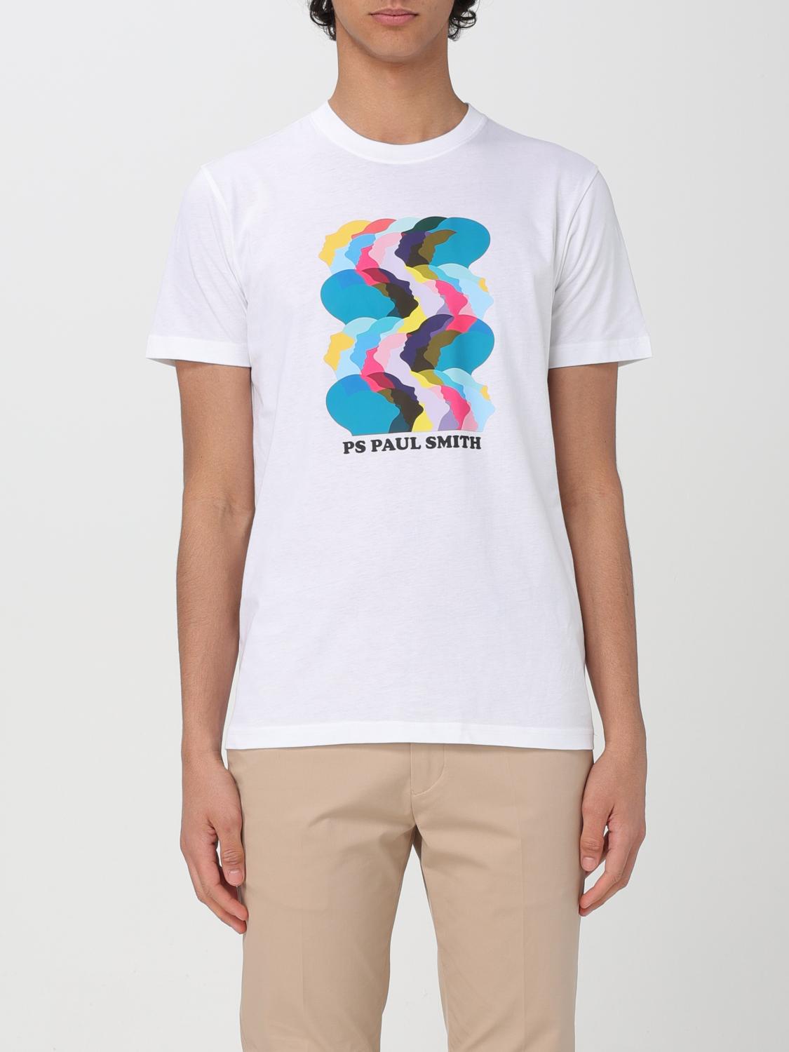 PS PAUL SMITH: T-shirt men - White | Ps Paul Smith t-shirt M2R010RMP4450 online at GIGLIO.COM