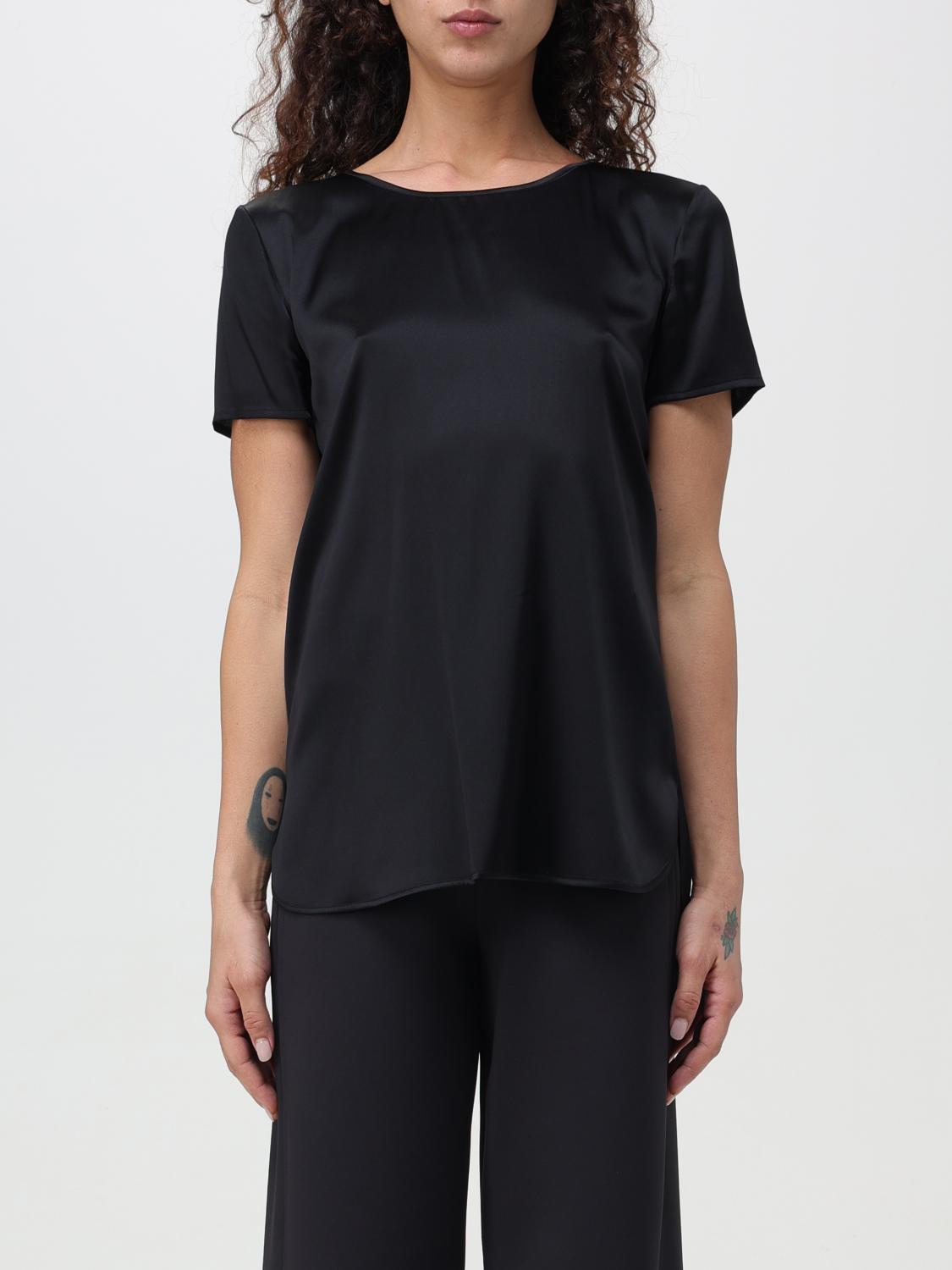 MAX MARA LEISURE: Blusa in seta - Nero | Top E Bluse Max Mara Leisure ...
