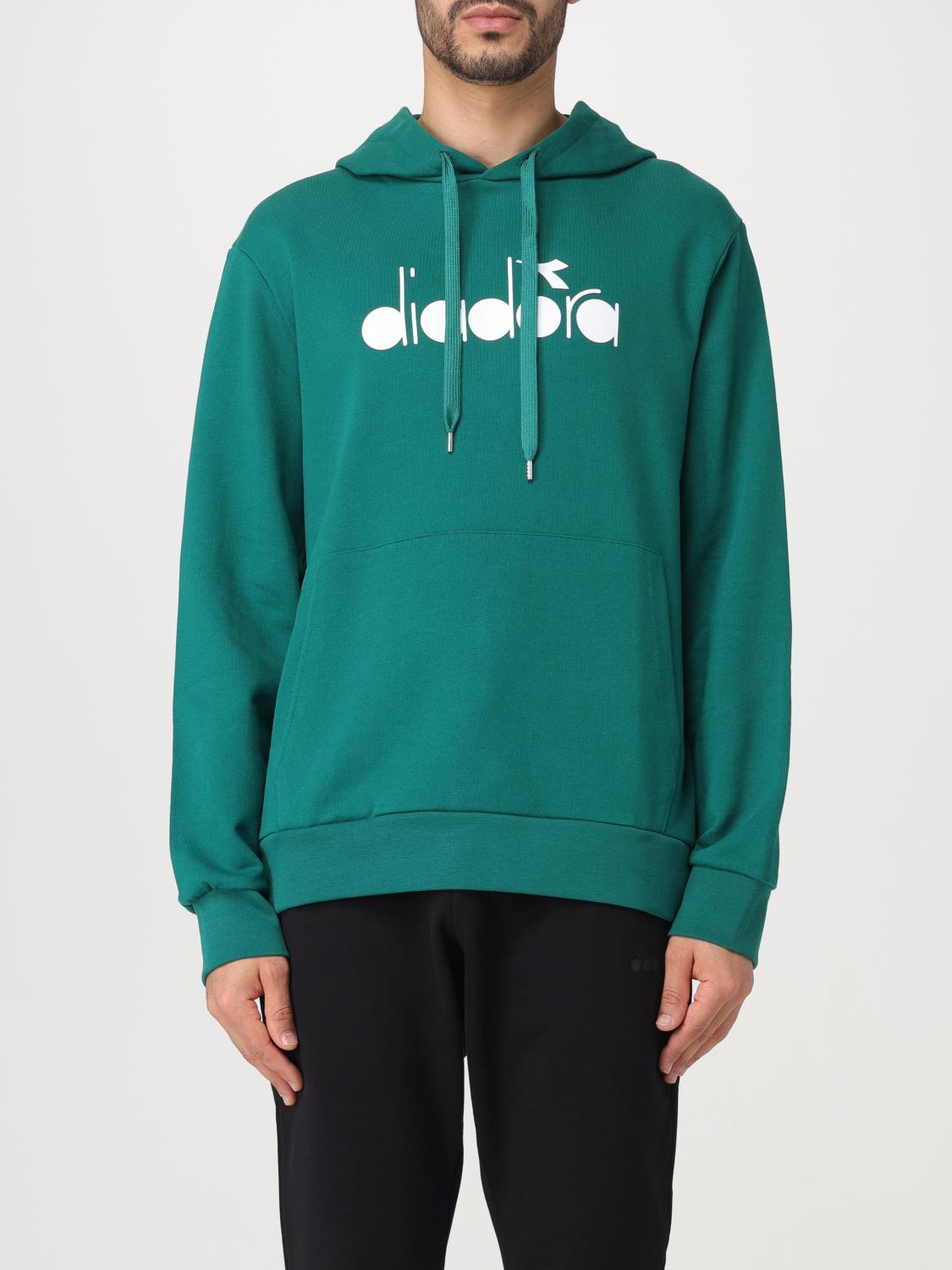 DIADORA: Sweater men - Green | Diadora sweatshirt 180663 online at ...