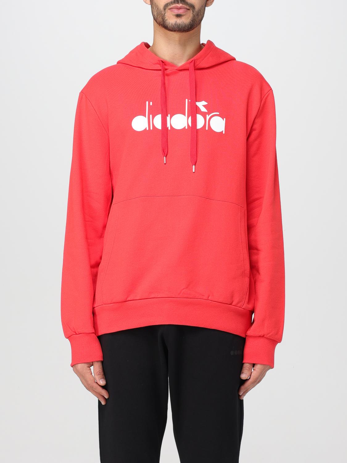 DIADORA: Sweater men - Red | Diadora sweatshirt 180663 online at GIGLIO.COM