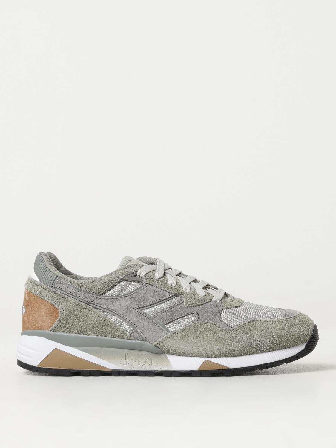 DIADORA: Shoes men - Grey | Diadora trainers 179719 online at GIGLIO.COM