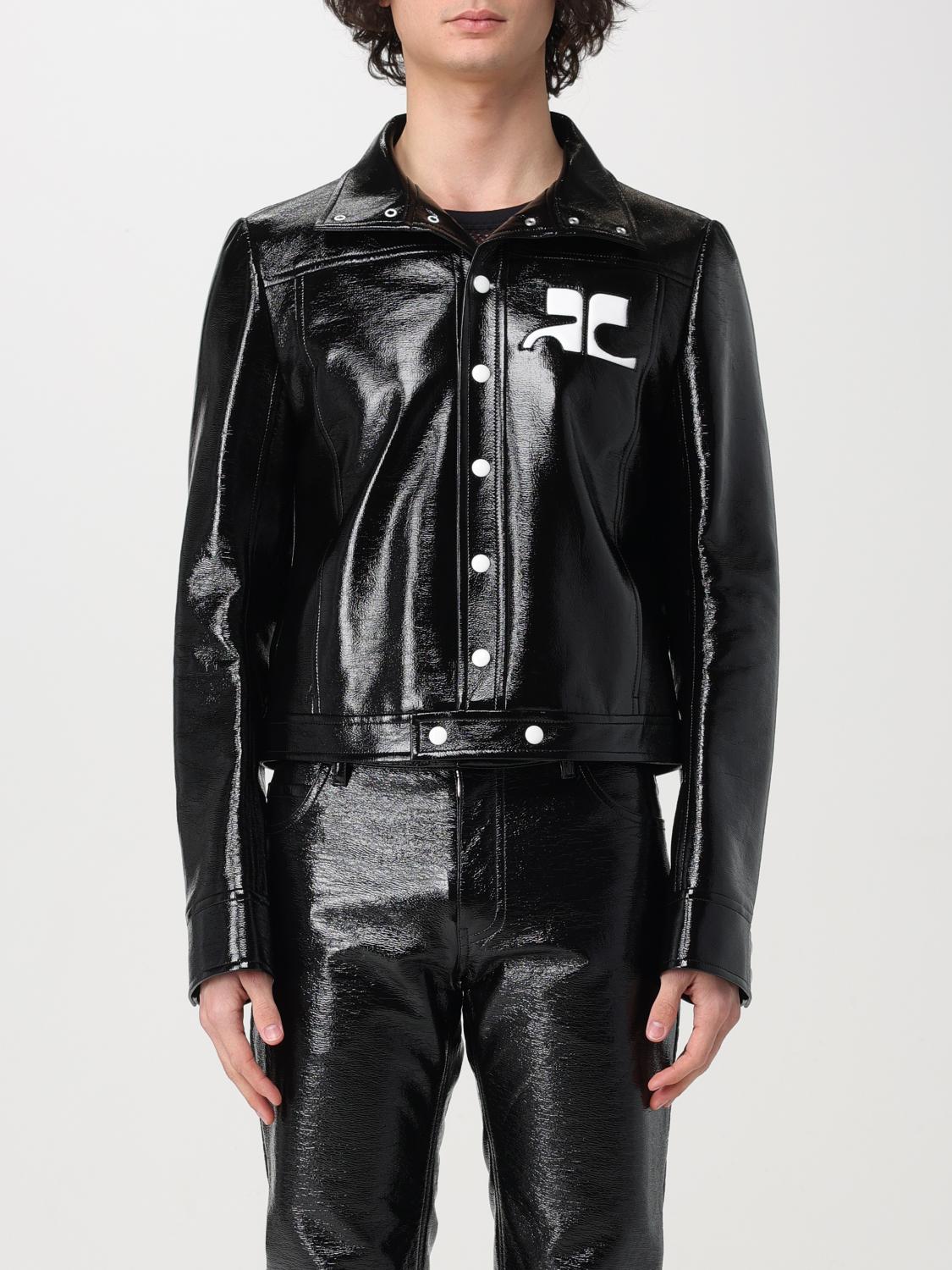 COURRÈGES: Coat men - Black | Courrèges jacket PERCBL017VY0014 online ...