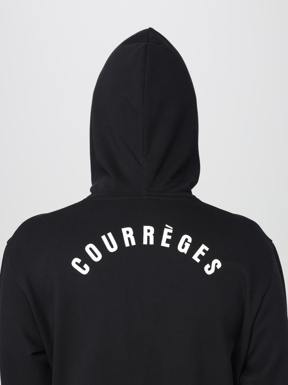 Courrèges Sweatshirt men - Black | 124JH0004JS0129 | GIGLIO.COM