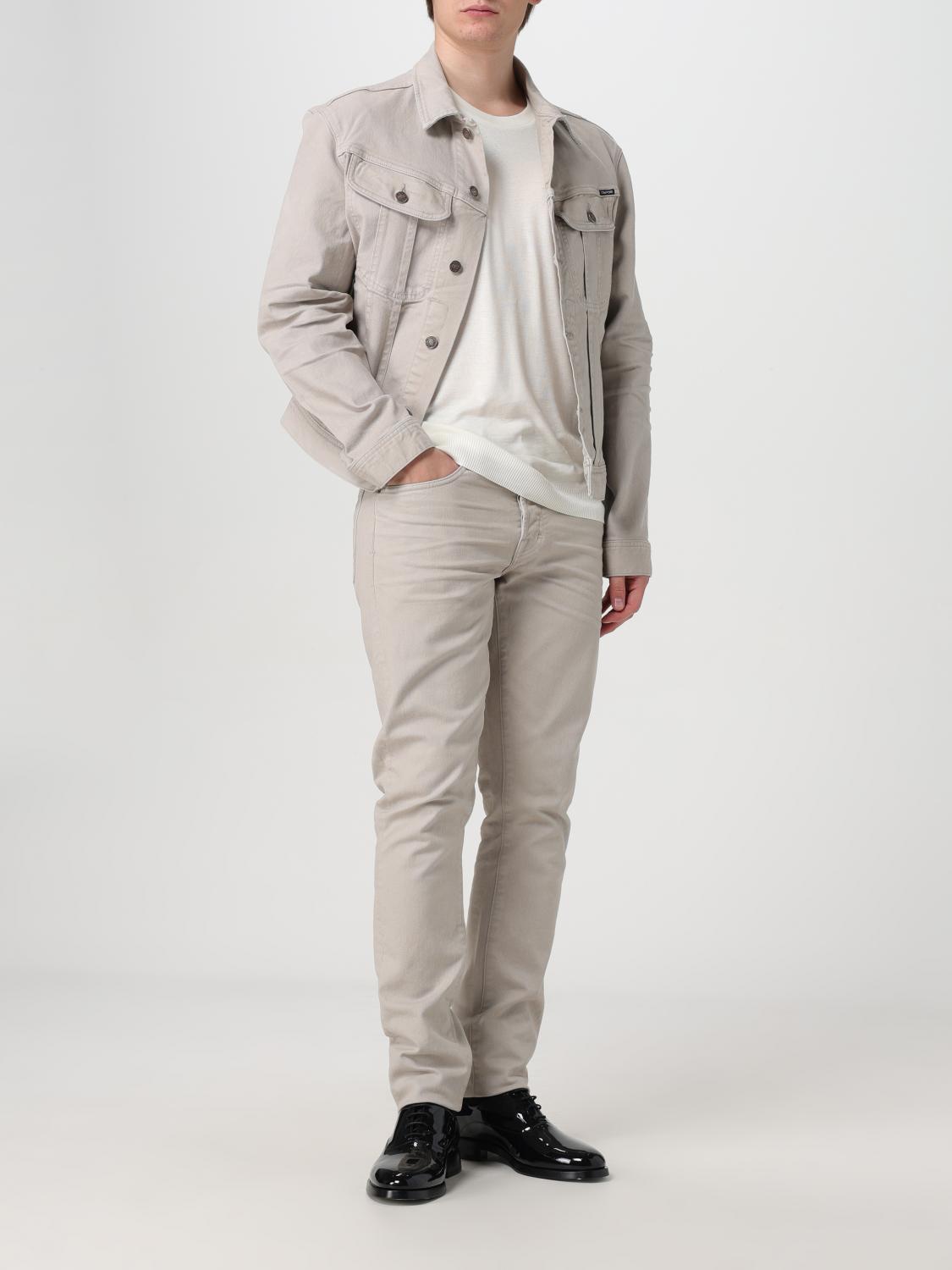 TOM FORD: T-shirt men - White | Tom Ford t-shirt JCS003JMT001S23 online ...