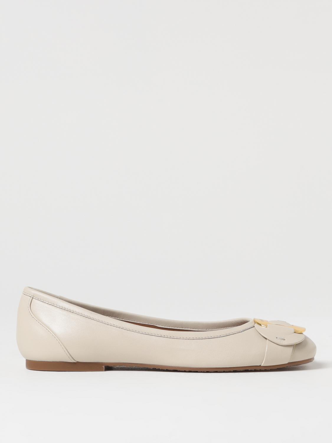 SEE BY CHLOÉ: Ballet flats woman - Ivory | See by Chloé ballet flat ...