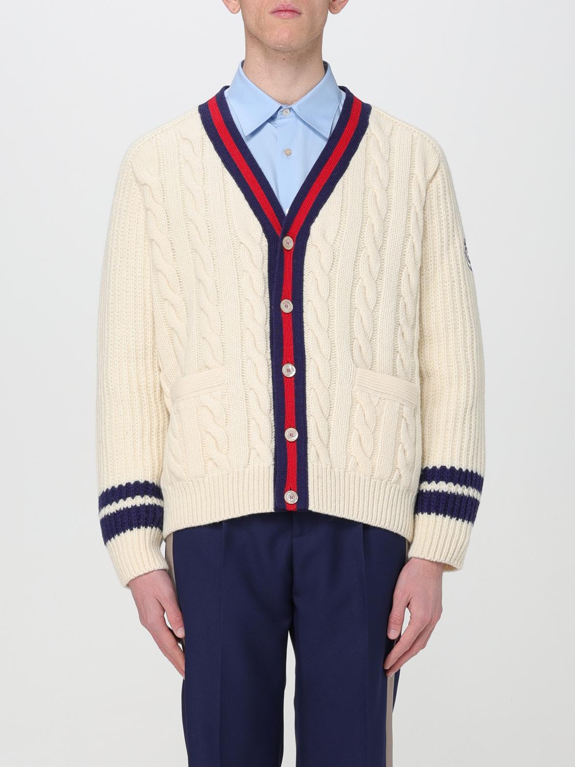 GUCCI: Sweater men - White | Gucci cardigan 763373XKDPC online at ...