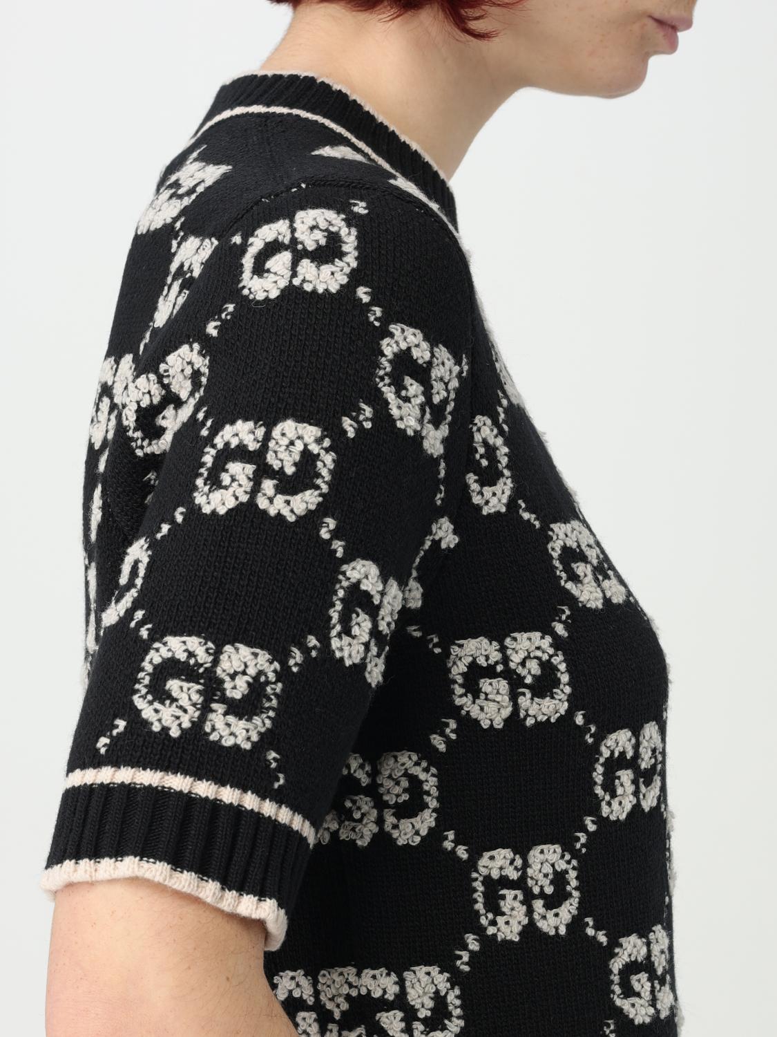Gucci Maglia di lana GG Supreme - Nero | 770059XKCNA | GIGLIO.COM