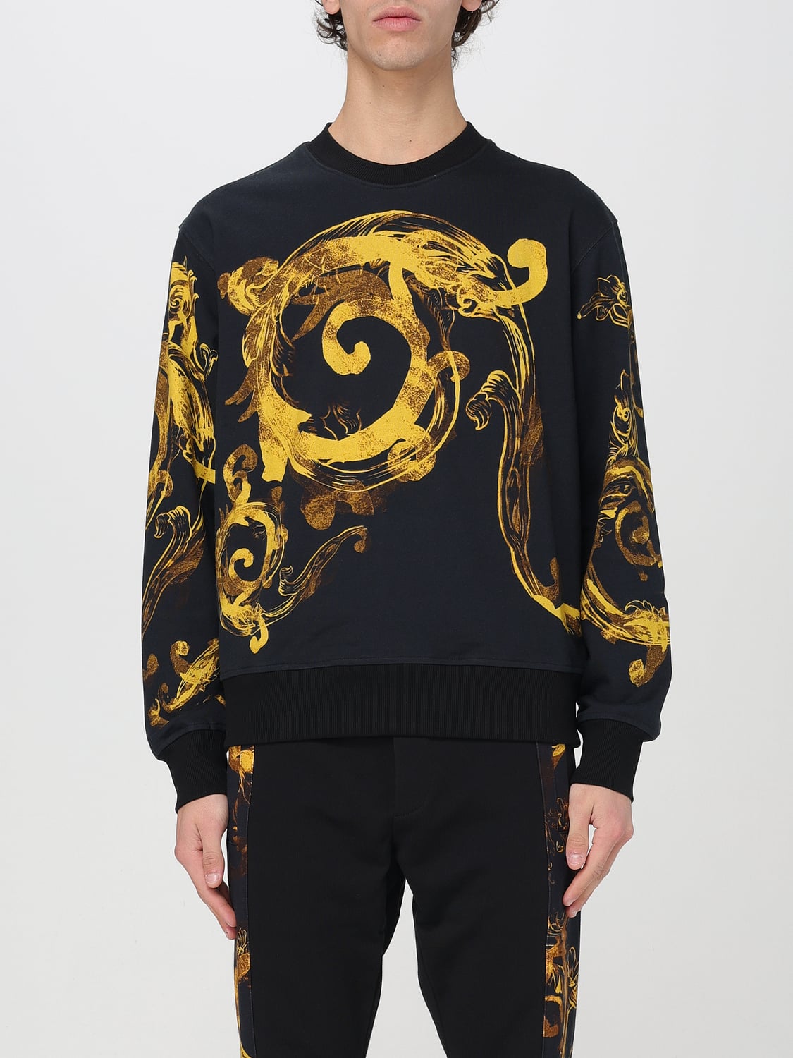Versace Jeans Couture Sweatshirt men - Black | 76GAI3RWFS141 | GIGLIO.COM