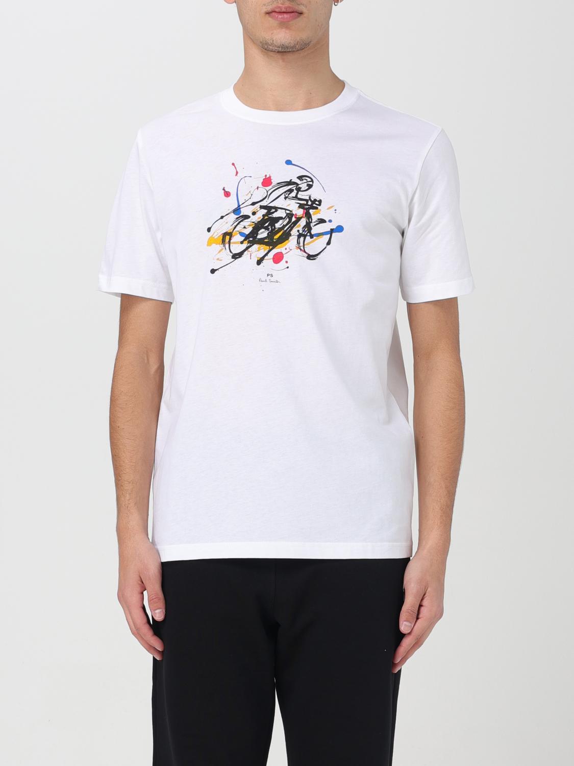 PS PAUL SMITH: T-shirt men - White | Ps Paul Smith t-shirt M2R1RMP4448 online at GIGLIO.COM