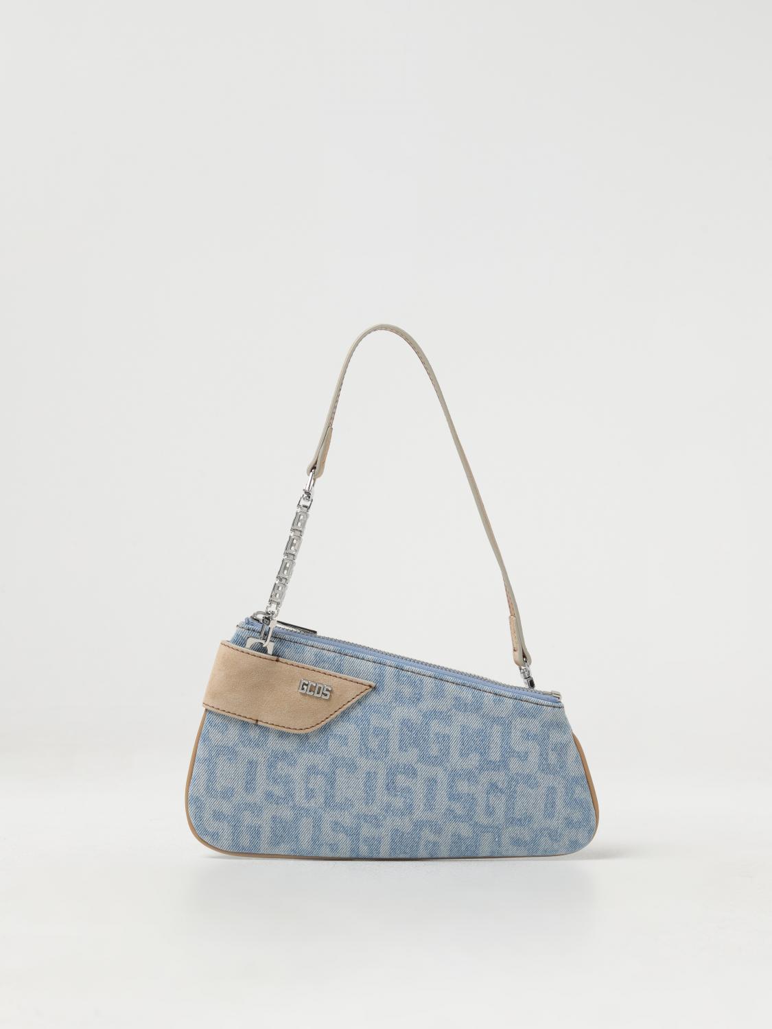 GCDS: Shoulder bag woman - Blue | GCDS mini bag CW2514DA2 online at ...