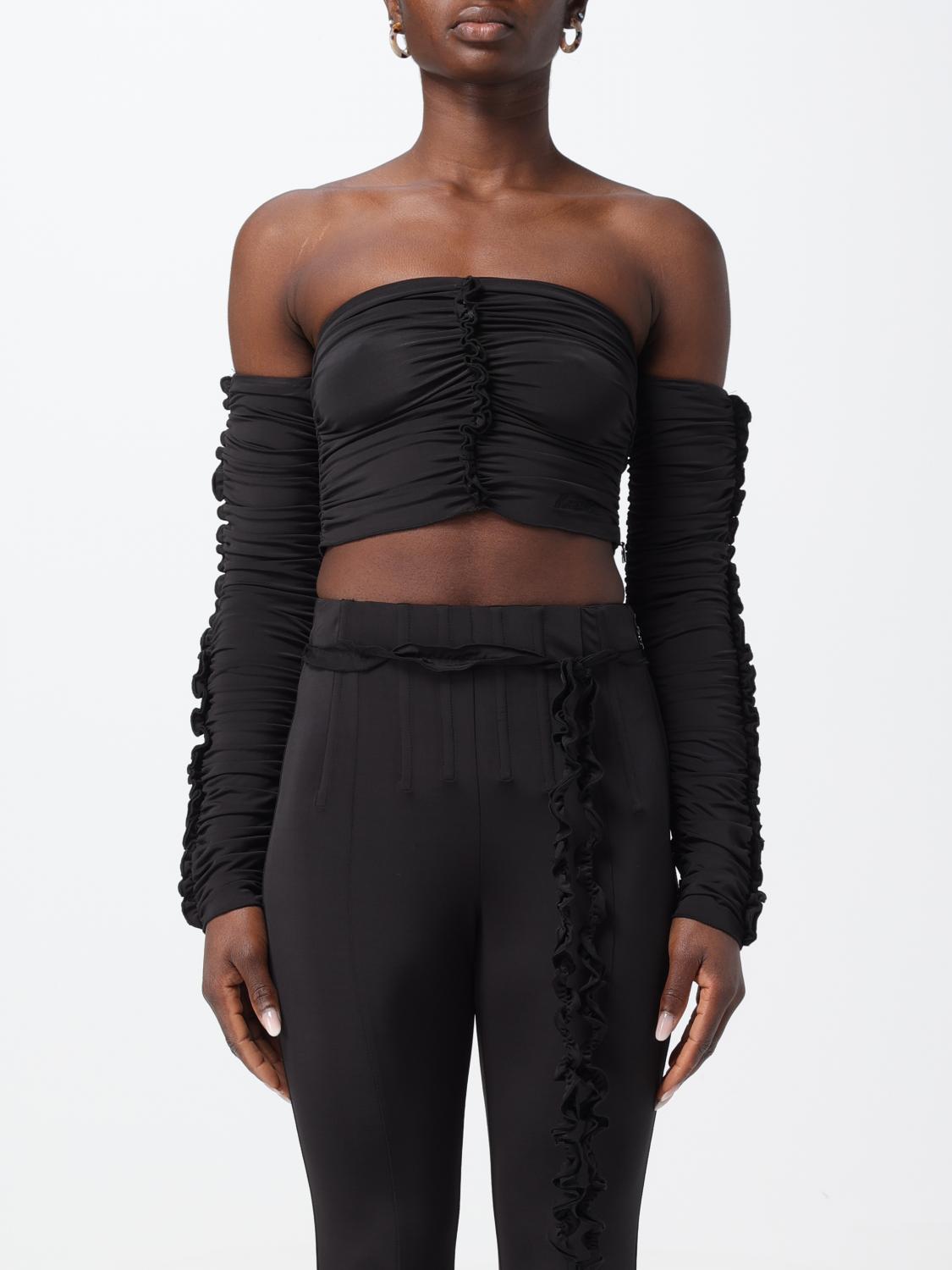 ROTATE: Top woman - Black | Rotate top 111873100 online at GIGLIO.COM