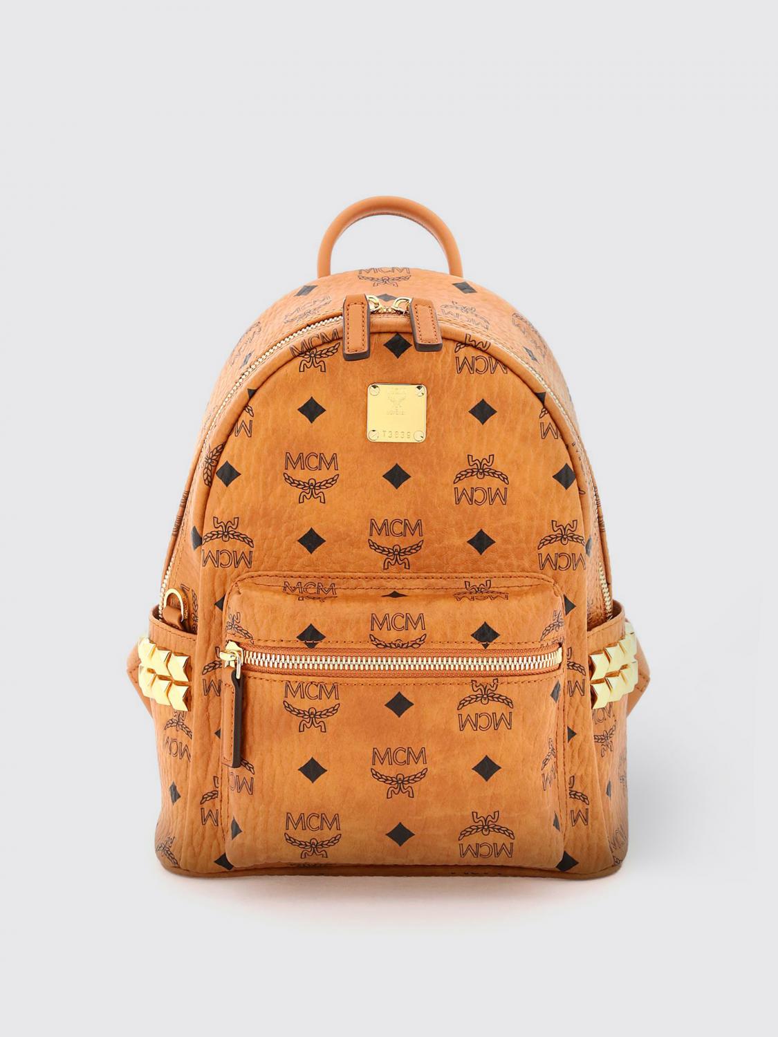 MCM: Backpack woman - Camel | Mcm backpack MMKAAVE10 online at GIGLIO.COM