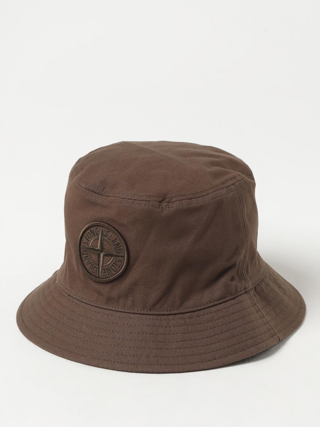 STONE ISLAND: Hat men - Military | Stone Island hat 99461 online at ...