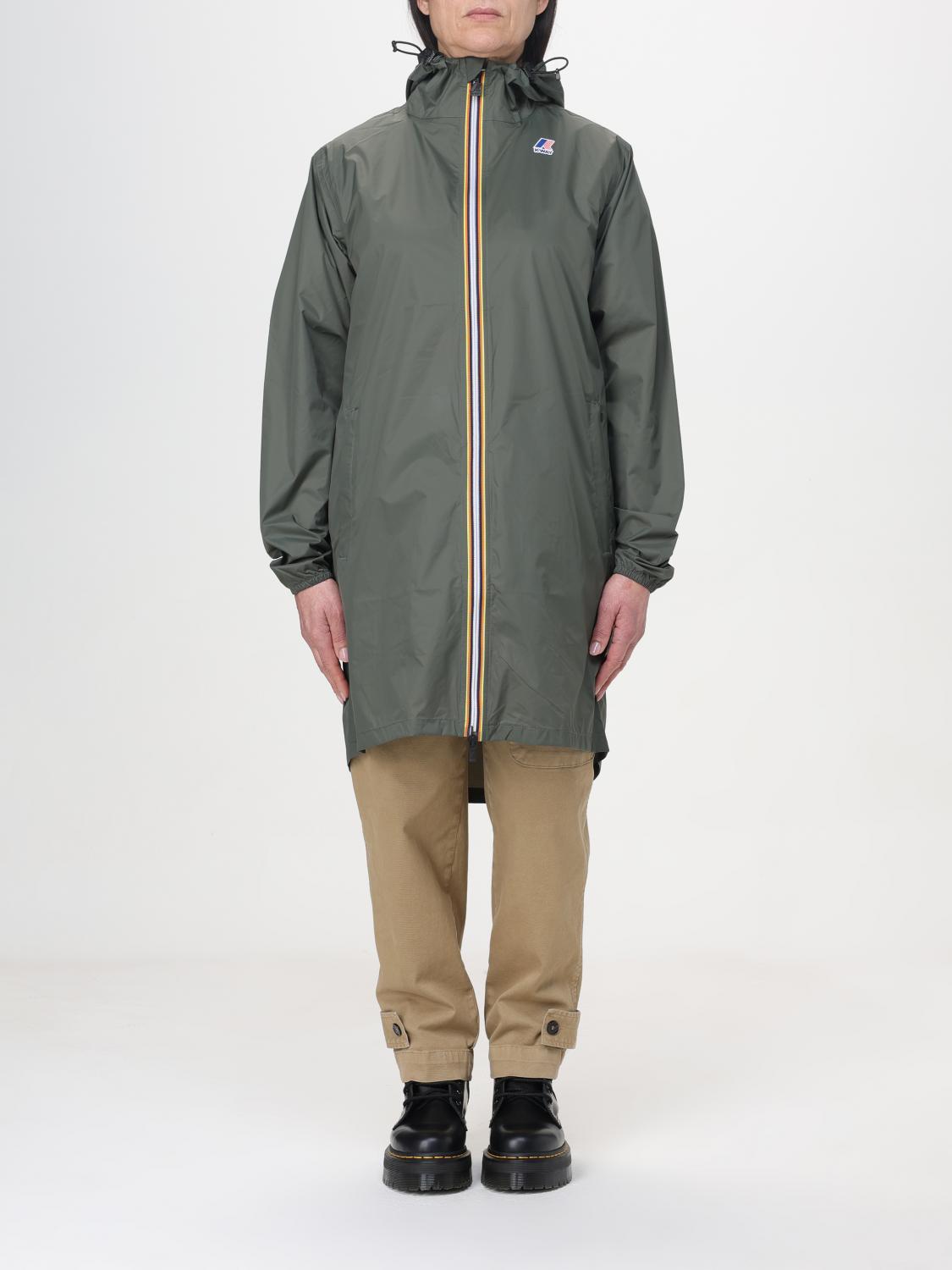K-WAY: Coat woman - Green | K-Way jacket K005IE0 online at GIGLIO.COM