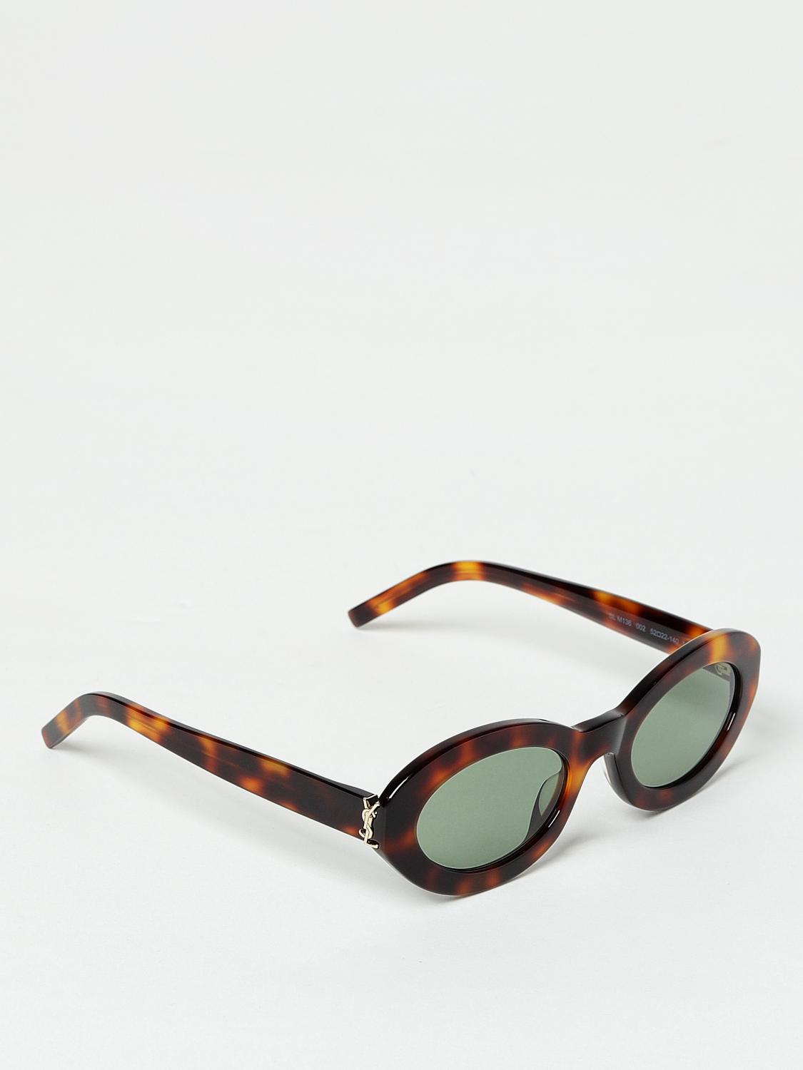 SAINT LAURENT: Sunglasses woman - Brown | Saint Laurent sunglasses ...