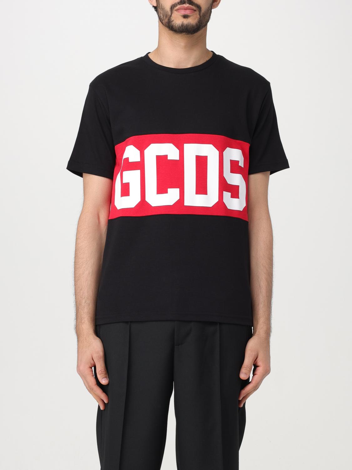 GCDS: T-shirt men - Black | GCDS t-shirt A1OM2314JA3 online at GIGLIO.COM