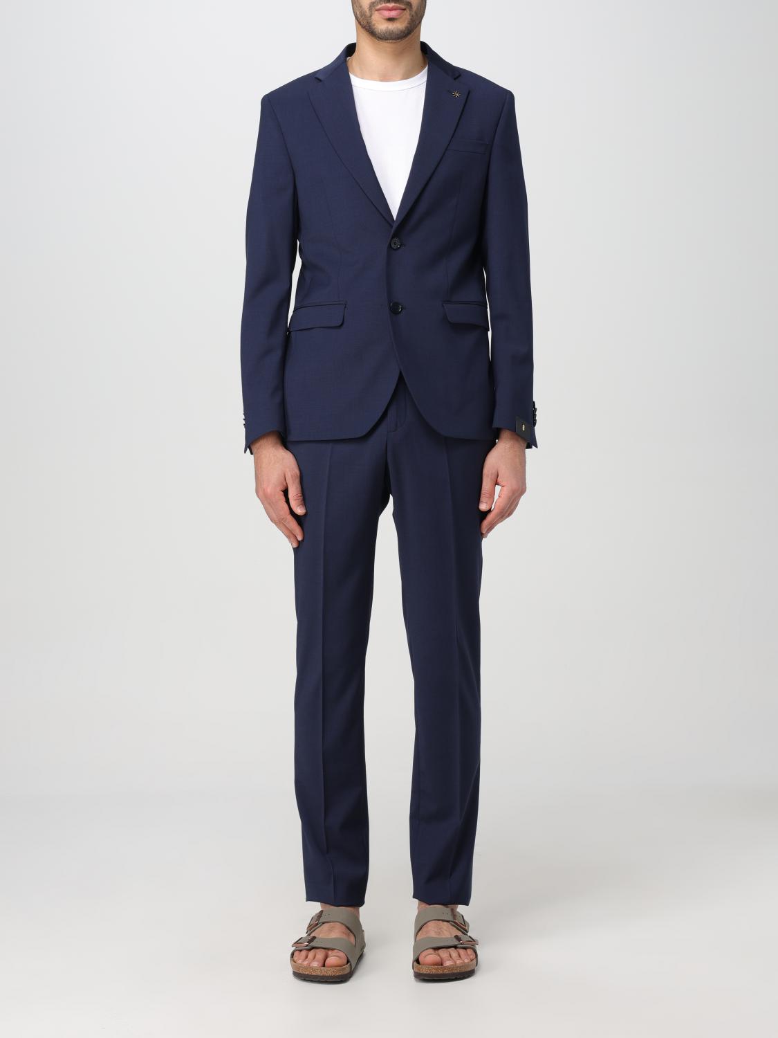 MANUEL RITZ: Suit men - Blue | Manuel Ritz suit 3630A3318240002 online ...
