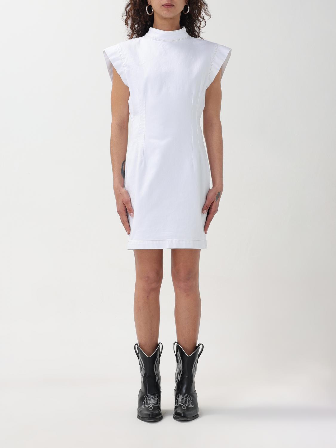 ISABEL MARANT: Dress woman - White | Isabel Marant dress RO0388FAB1H10I ...