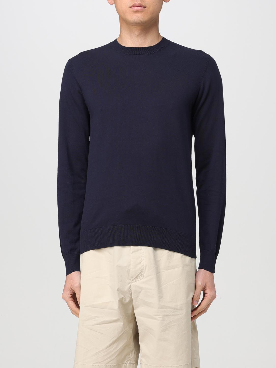 Paolo Pecora Outlet: Sweater men - Blue | Paolo Pecora sweater A001F100 ...