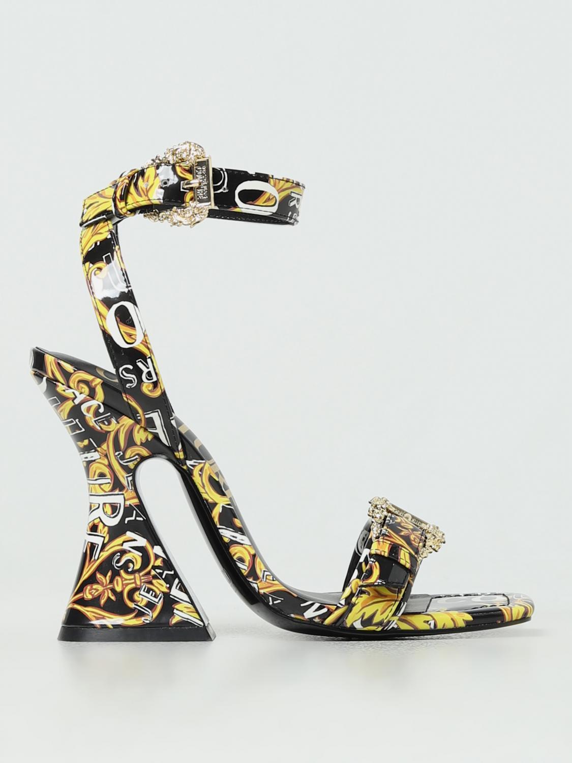VERSACE JEANS COUTURE: High heel shoes woman - Black | Versace Jeans ...
