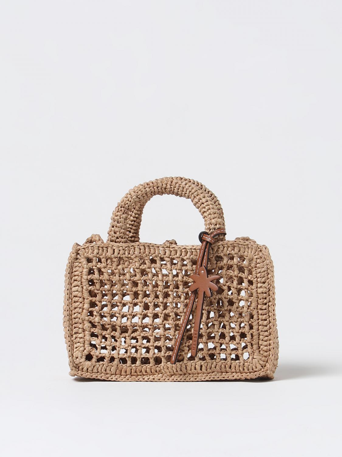 MANEBI: Shoulder bag woman - Beige | Manebi mini bag V22CP online at ...
