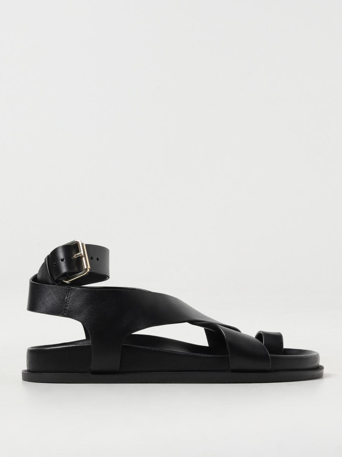 A.EMERY: Flat sandals woman - Black | A.EMERY flat sandals 2022306 ...