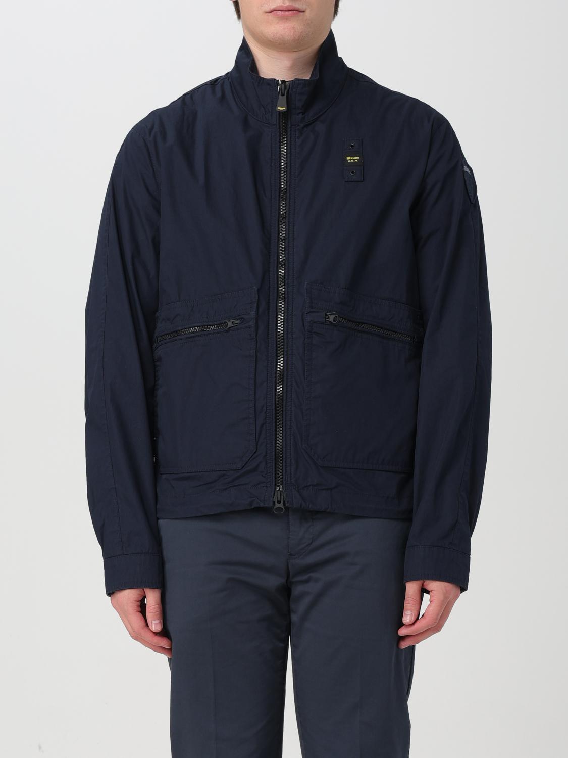 BLAUER: Jacket men - Blue | Blauer jacket 24SBLUC04137006854 online at ...