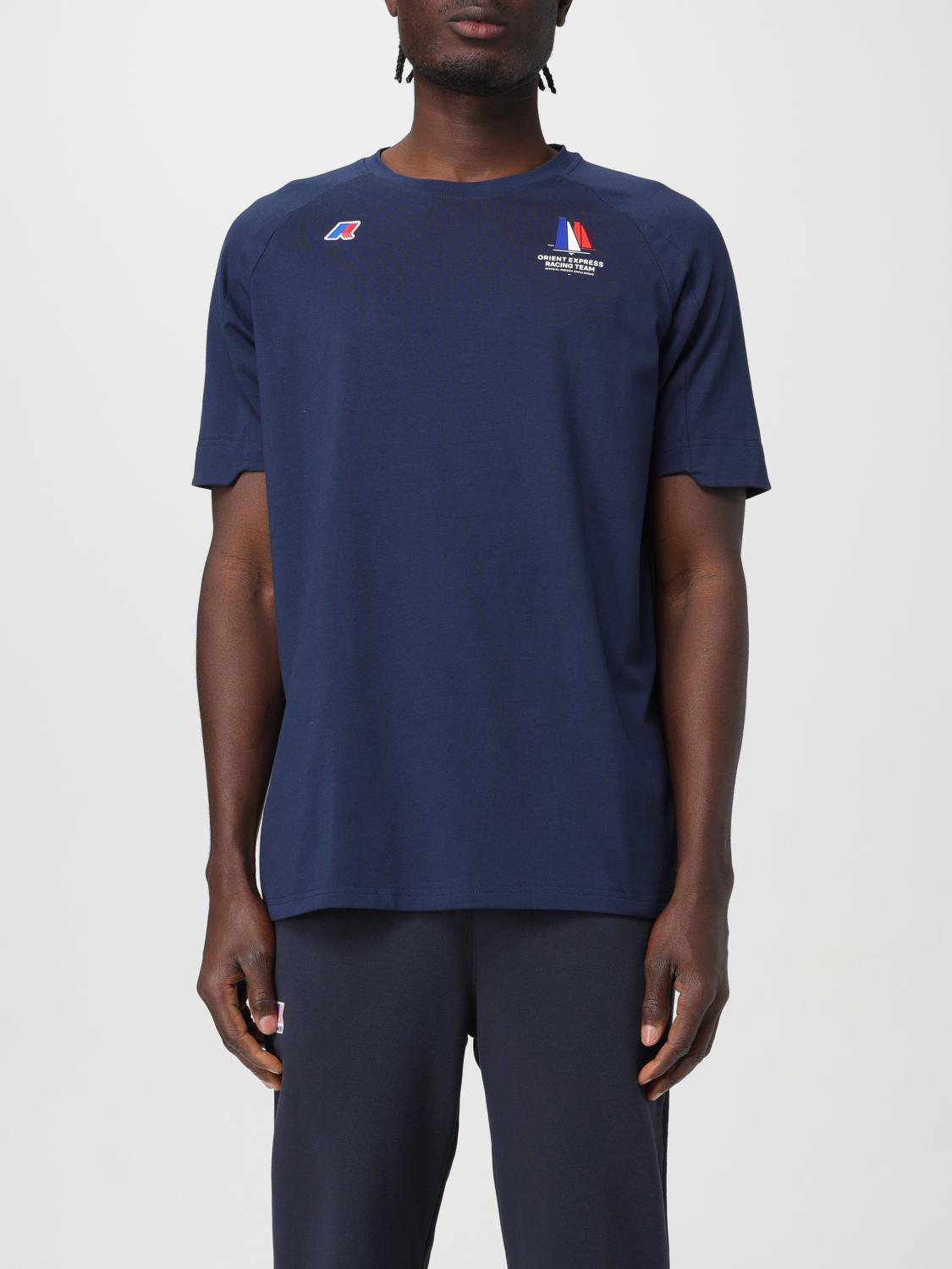 K-WAY: T-shirt men - Blue | K-Way t-shirt K7131HW online at GIGLIO.COM